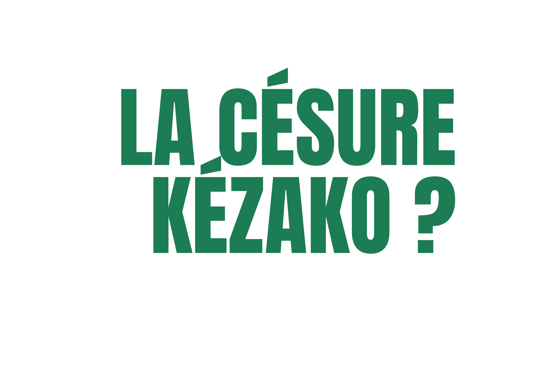 Le guide de la césure